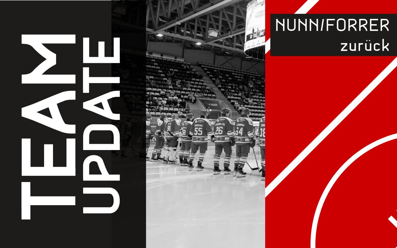 Teamupdate: Nunn/Forrer wieder im Training | EHC Visp