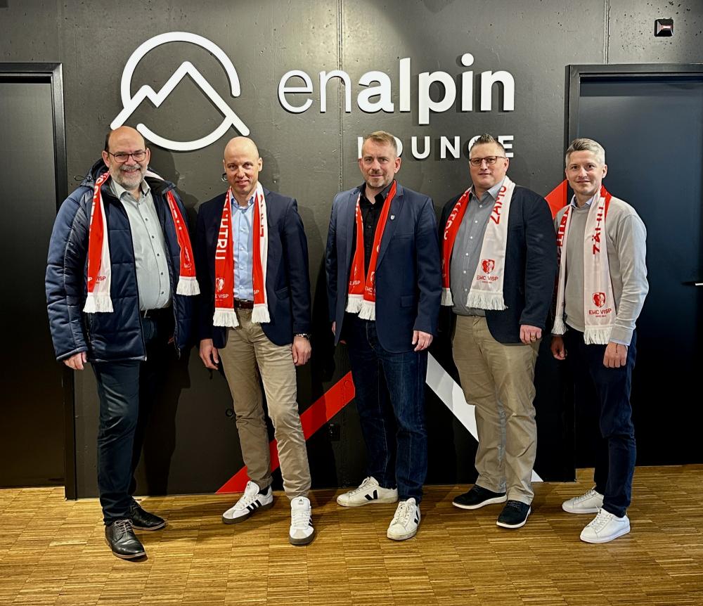 Vertragsverlängerung mit unserem langjährigen Generalpartner, der enalpin AG | EHC Visp