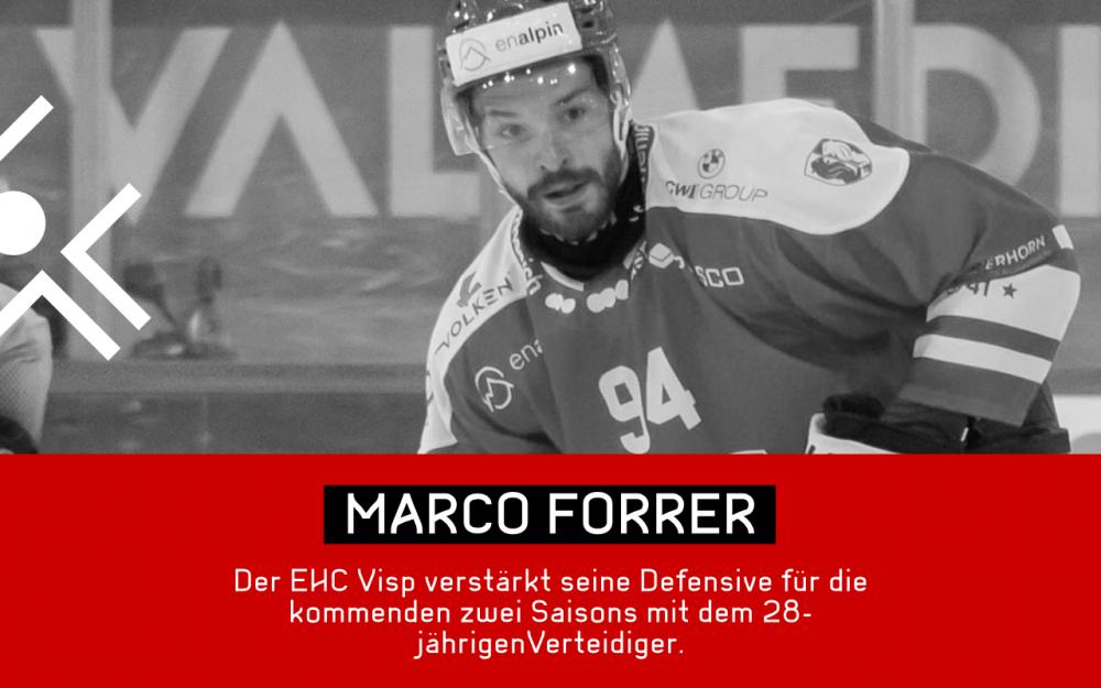 Marco Forrer zum EHC Visp | EHC Visp